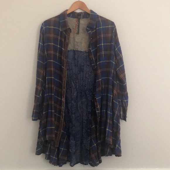 Aratta | Tops | Aratta Silent Journey Velvet Plaid Tunic Dress M | Poshmark